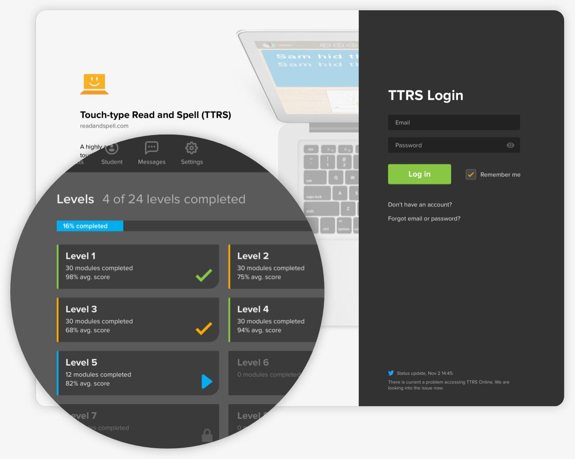 TTRS Free Trial | Touch-type Read and Spell (TTRS)